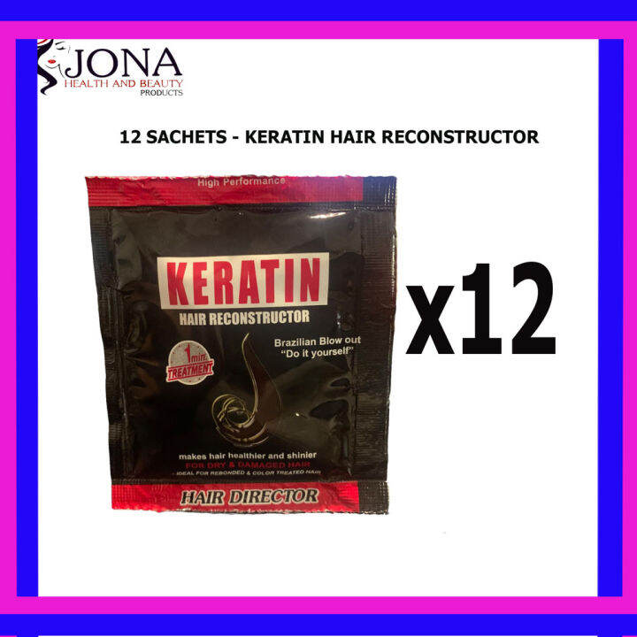 KERATIN HAIR RECONSTRUCTOR 12sachets | Lazada PH