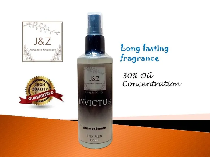 J&Z Invictus by Paco Rabanne 30% Oil Based Inspired Perfume for Men ...