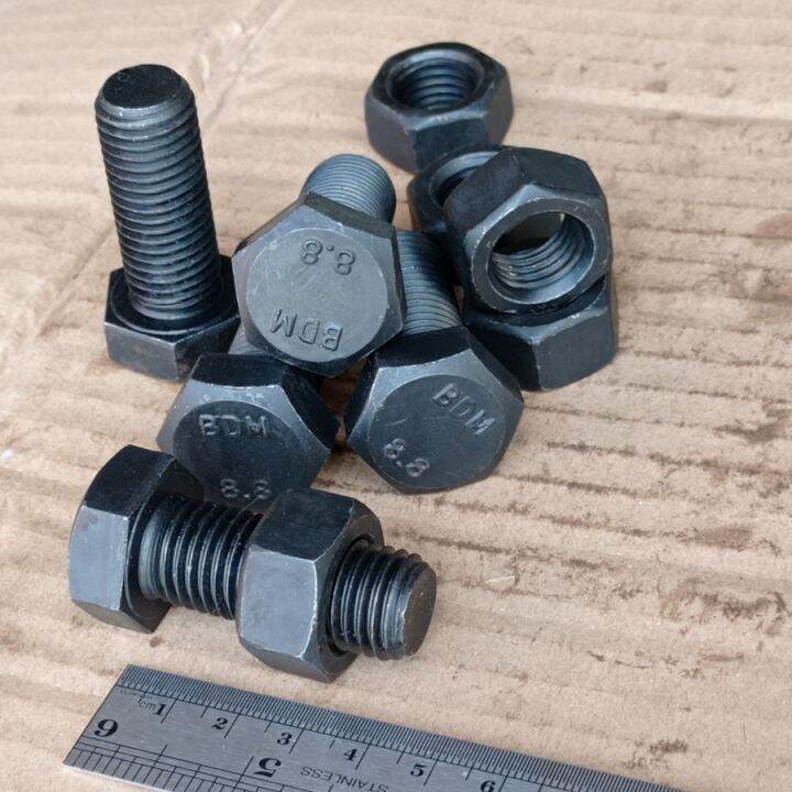 BAUT HEXAGON M14X40 / BAUT BAJA HTB 8.8 M14 X 40 / BAUT BAJA M14 X 40 HITAM / BAUT M14X40 BAJA ...