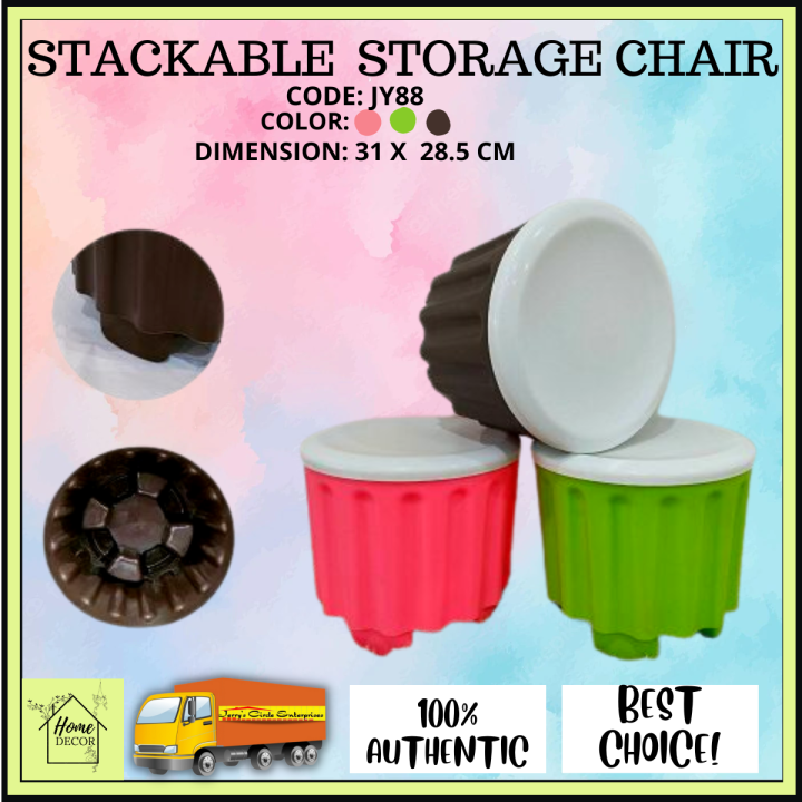 STACKABLE STORAGE CHAIR/STORAGE CHAIR/JCE | Lazada PH