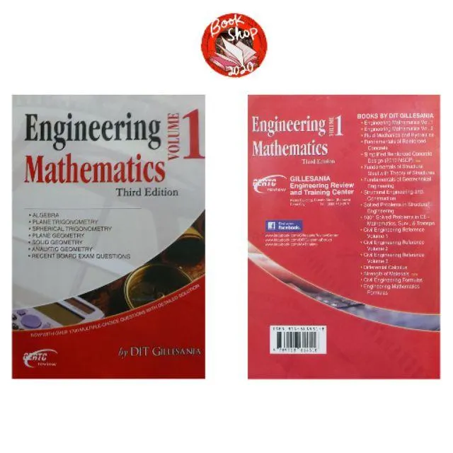 Engineering Mathematics volume 1 by Gillesania | Lazada PH