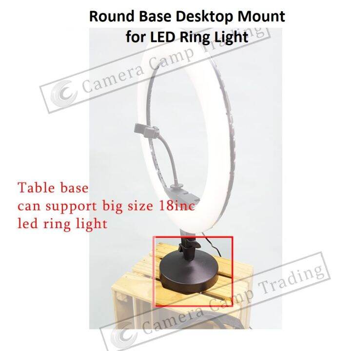 Round Base Desktop Mount for LED Ring Light | Lazada