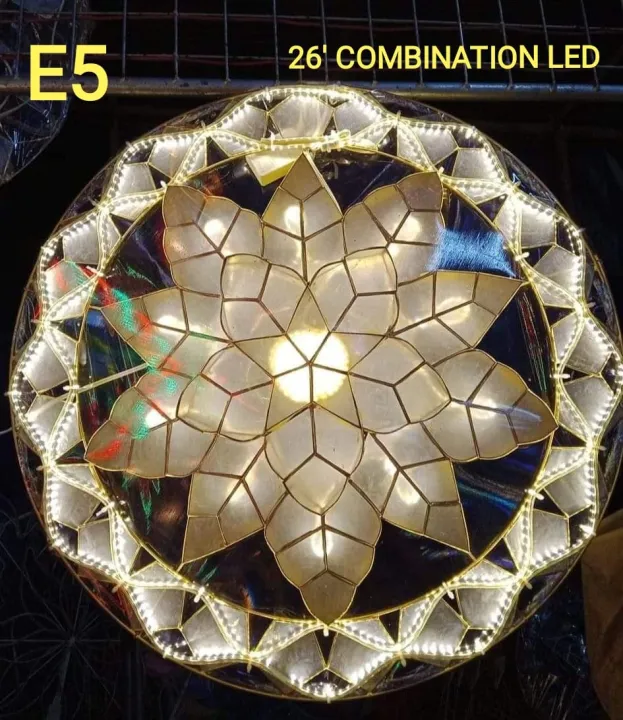 E5 COMBI LED Parol size 26' made of Capis with LED lights | Lazada PH