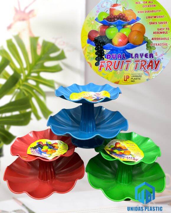 UNIDAS 2 Layer lace Fruit Tray | Lazada PH