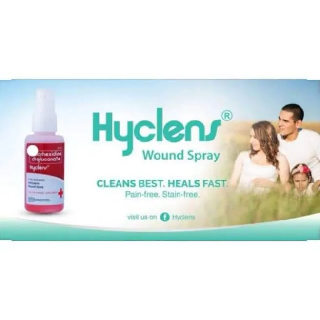 FREE SHIPPING!! Buy 4 free 1 Hyclens wound spray with antiseptic ...