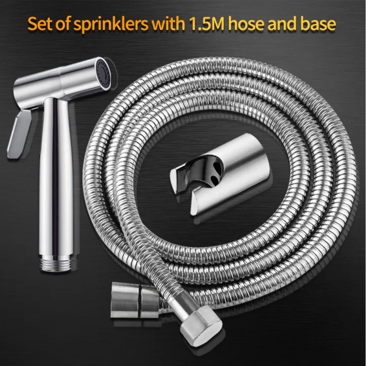 Handheld Stainless Steel Bidet Toilet Sprayer High Pressure Spray Gun ...
