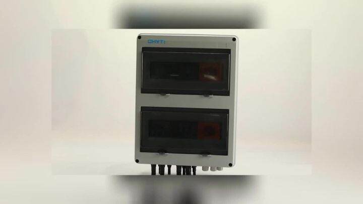 Outdoor waterproof 4 string 4 input 2 output 1000V IP65 HT PV solar surge lightning protection ...