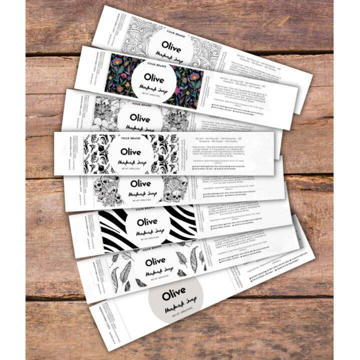 Soap Label Waterproof Custom FDA Compliant Elegant Soap Labels for ...