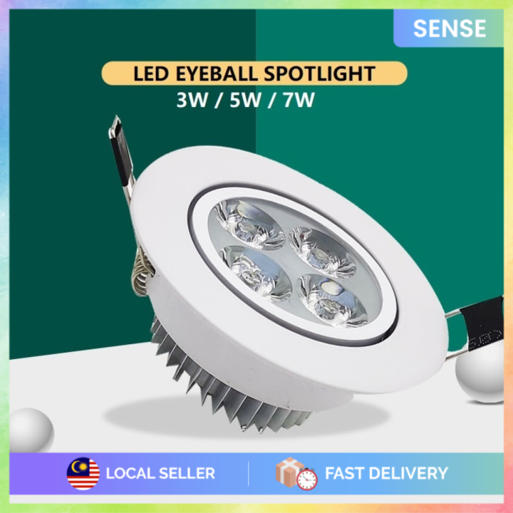 Super bright sense 3w/5W/7W LED recessed eyeball spotlight round LED Downlight spotlight spot ...