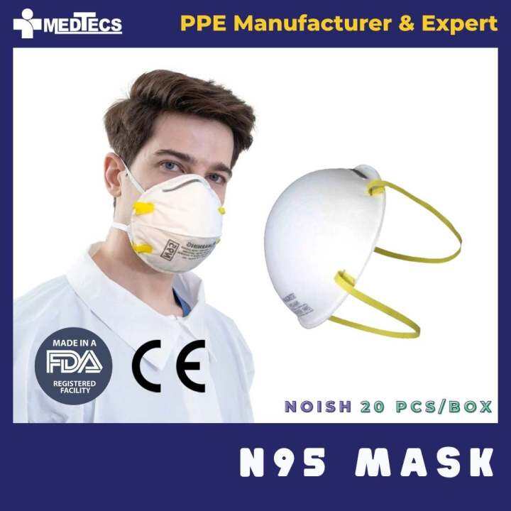 NIOSH Certified CHOBS 9500-N95 Pre-Formed Cone Particulate Respirator ...