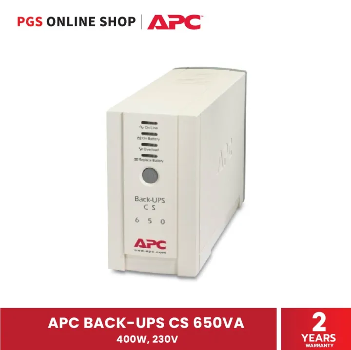 APC BACK-UPS CS 650VA 400W, 230V เครื่องสำรองไฟ | Lazada.co.th