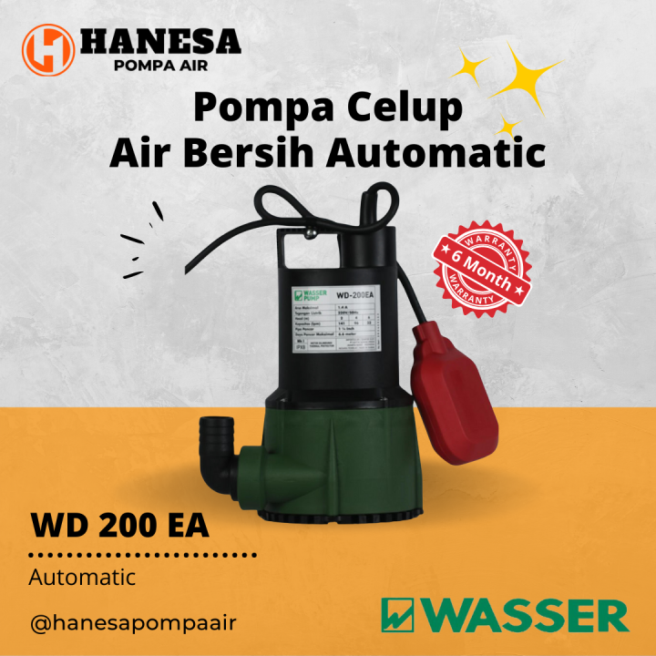 Wasser WD 200 EA Pompa Celup Air Bersih Otomatis | Lazada Indonesia
