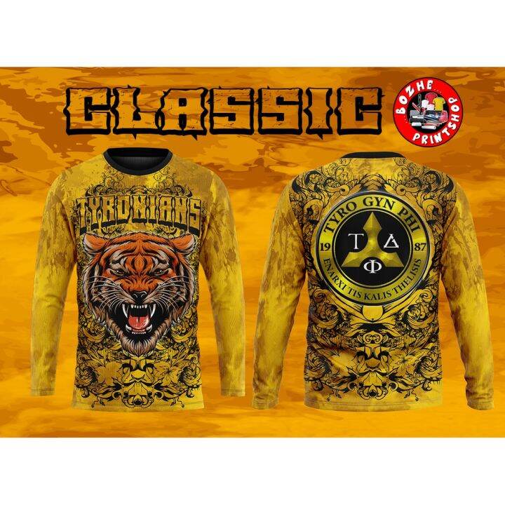 Full Sublimation Tyronians Long Sleeve Classic Edition T-Shirt 3D ...