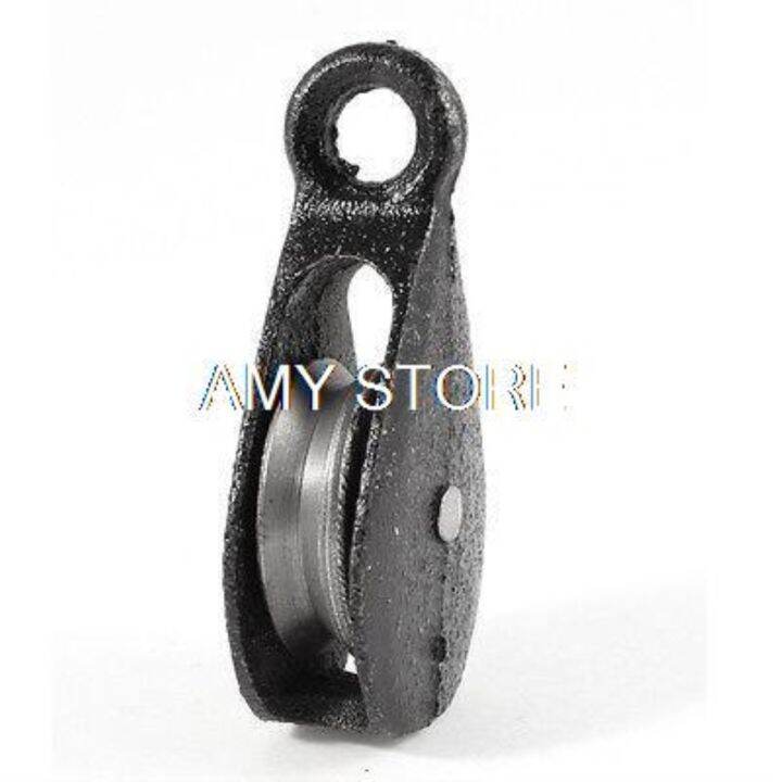 40kg/0.04T Cargo Lifting Tackle Single Groove Sheave Pulley Black ...