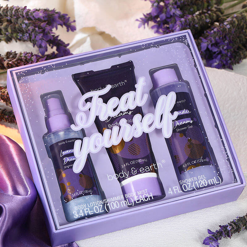 Body & Earth Body Mist & Body Lotion & Shower Gel Gift Set น้ำหอม ชุด ...