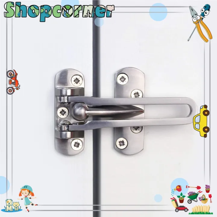 Penahan Pintu Kunci Apartemen Gembok Pengunci Grendel Anti-Lock Door ...