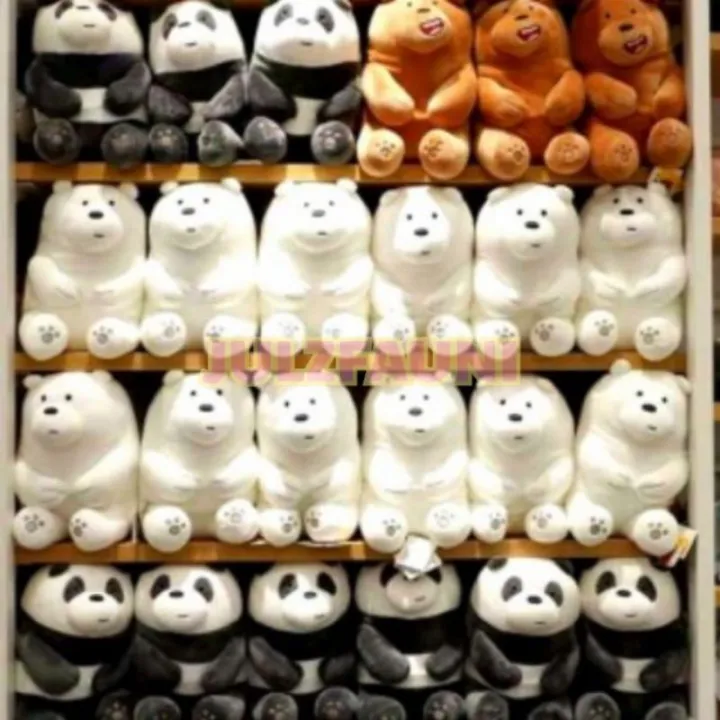 ORIGINAL WE BARE BEARS SITTING PLUSH TOY STUFFED TOYS | Lazada PH