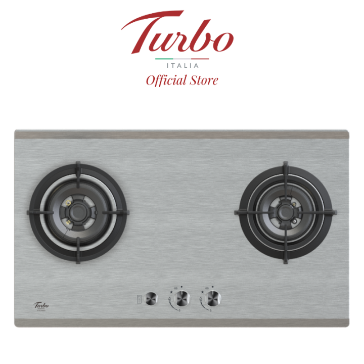 Turbo Italia - Turbo Incanto T762SSV 76cm 2 Burners Built-In Stainless Steel Hob | Lazada Singapore