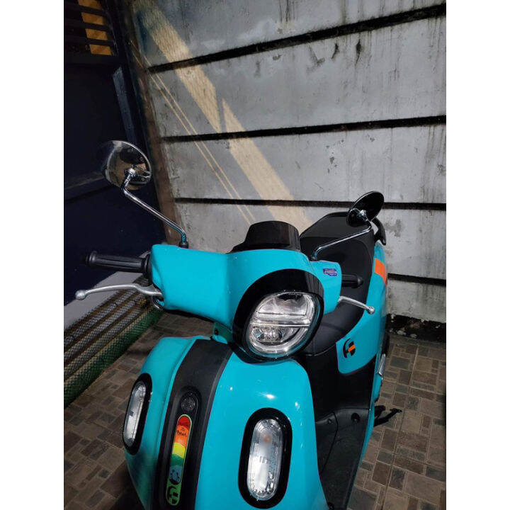 Original Yamaha Stainless Chrome Sidemirror for Fazzio, Fino, Basta ...