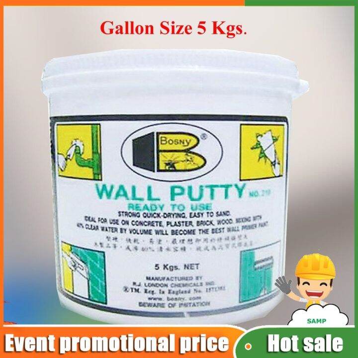 Bosny Wall Putty Gallon Size Ready to Use Acrylic Quick Drying Patching ...