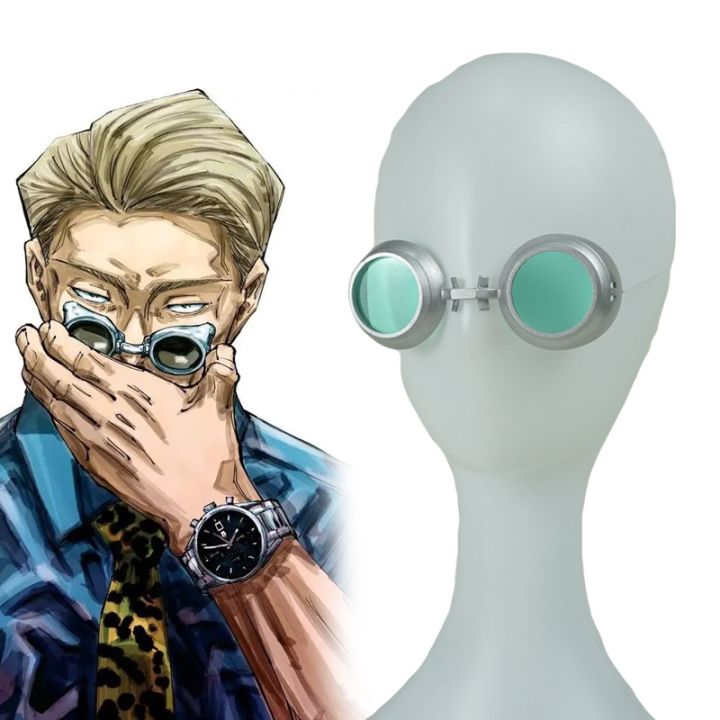 （great Cos Play） Anime Jujutsu Kaisen Cosplay Nanami Kento Glasses Unisex Punk Sunglasses Eva