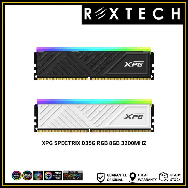 REXTECH XPG SPECTRIX D35G RGB 8GB DDR4 3200MHZ MEMORY RAM | Lazada