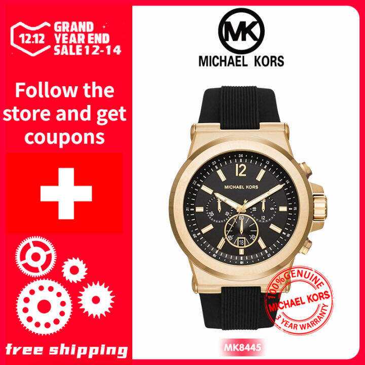 Michael Kors Men's Watch MK8445 Dylan Chronograph - Black Dial | Lazada PH