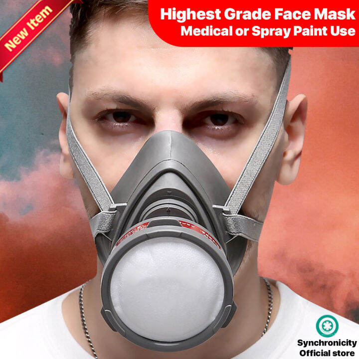 Respirator Gas Mask Safety Anti-Dust Chemical Paint Spray Mask with ...