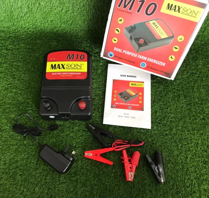 MAXSON ENERGIZER M10 Electric Fence/Farm Fencing/Pagar Elektrik/Pagar Kebun/电篱笆 | Lazada