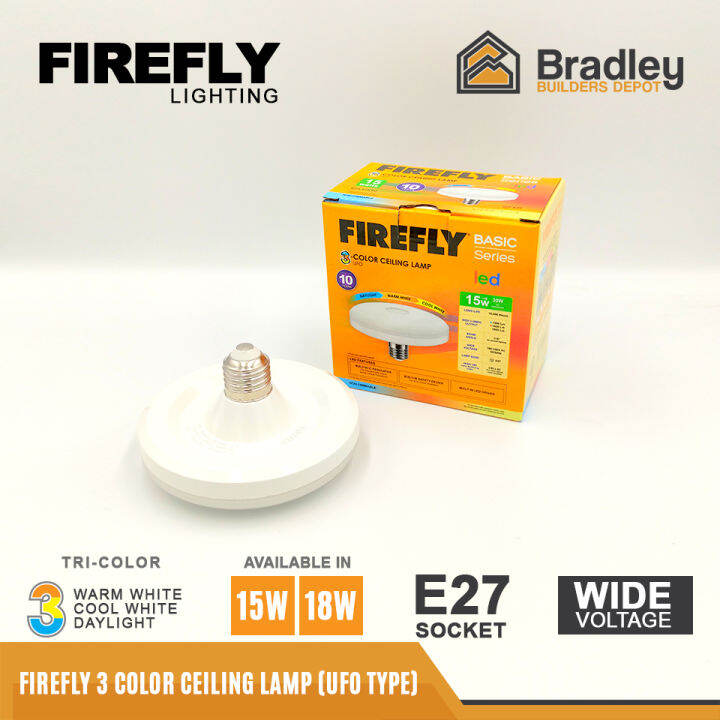 Firefly 3 Color Ceiling Lamp (UFO Type) | Lazada PH