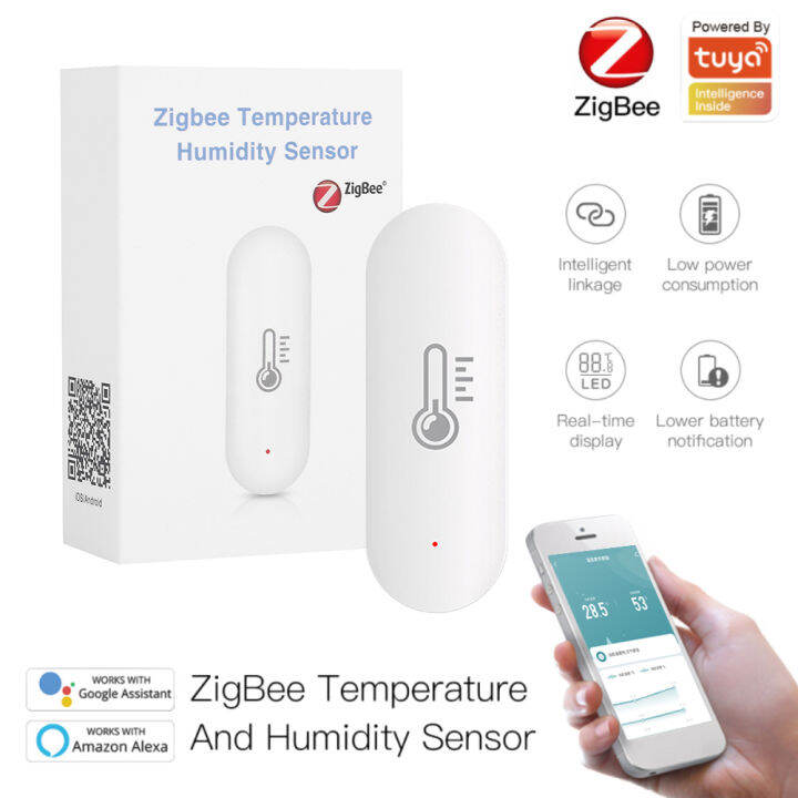 ZigBee 3.0 Smart Temperature And Humidity Sensor Wireless Thermometer ...