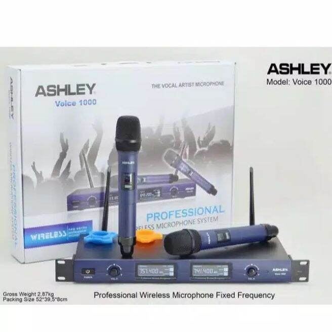 Mic Ashley Voice 1000 Wireless Microphone Ashley Original | Lazada ...