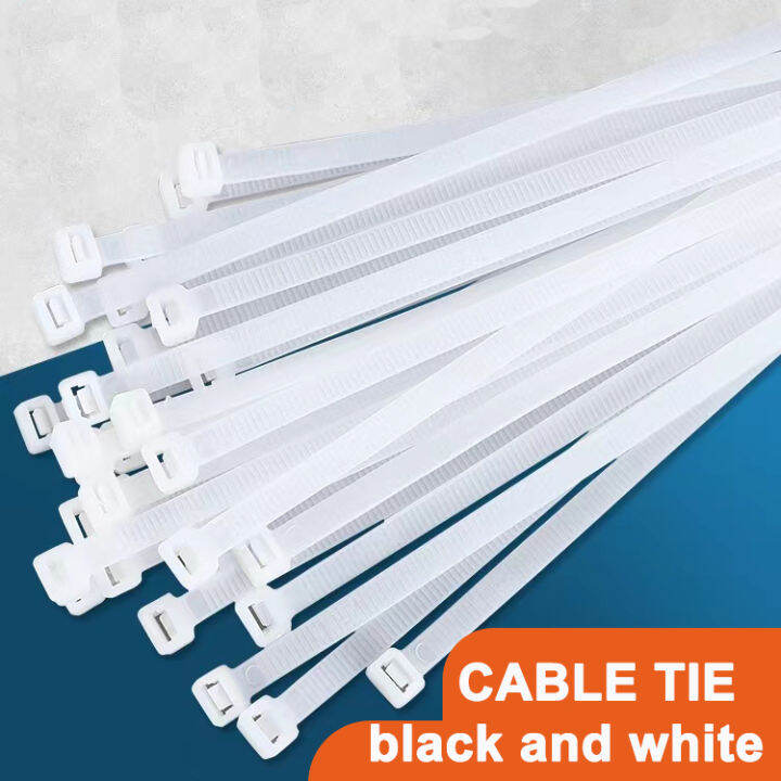 Cable Nylon Tie Cable Tie White and Blace 4,6,8,10,12,14 inch 100pcs ...