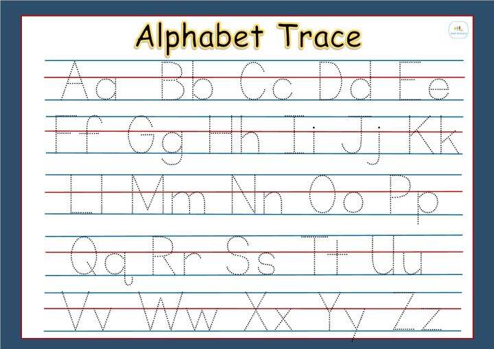 ALPHABET TRACE CHART (A4 SIZE,PHOTOPAPER) | Lazada PH