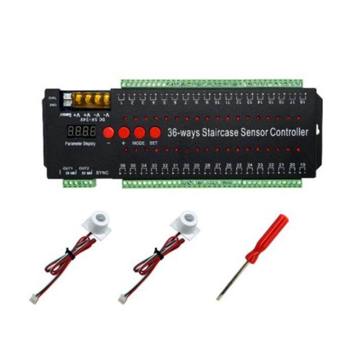 LED Motion Sensor Stair Light Strip Controller Dimming Indoor Motion ...
