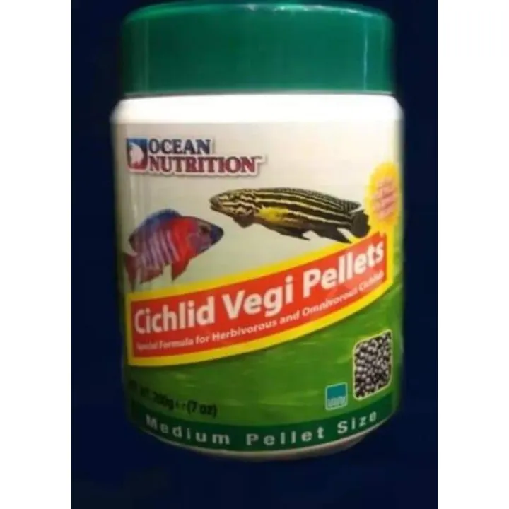 โปรโมชั่น+++ อาหารปลาน้ำจืด ยี่ห้อโอเชี่ยน นูทริชั่น Cichlid Vegi ...