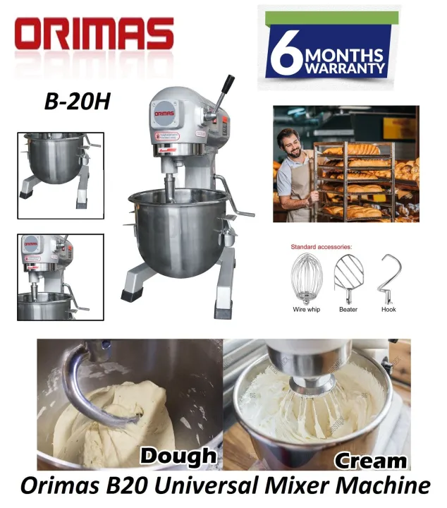 Orimas 750W (1.0Hp) 20L Universal Food Mixer Machine | Lazada
