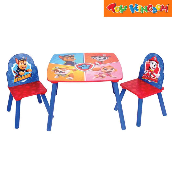 Paw Patrol Wooden Table and Chair Set | Lazada PH