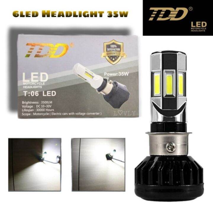 TDD 6LED HEADLIGHT WHITE (T06) | Lazada PH