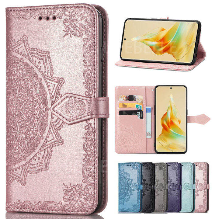 LIFEBELLE Casing Casing untuk OPPO Reno 8T 5G, Casing Penyangga Dompet Kulit Penutupan Magnetik ...
