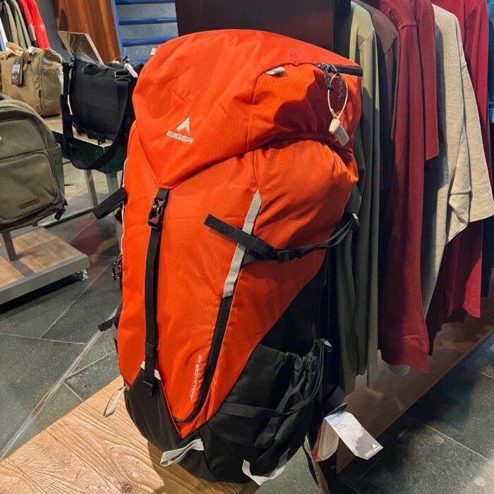 EIGER TAS GUNUNG CARRIER PHALANGER 45 RUCKSACK - ORANGE | Lazada Indonesia