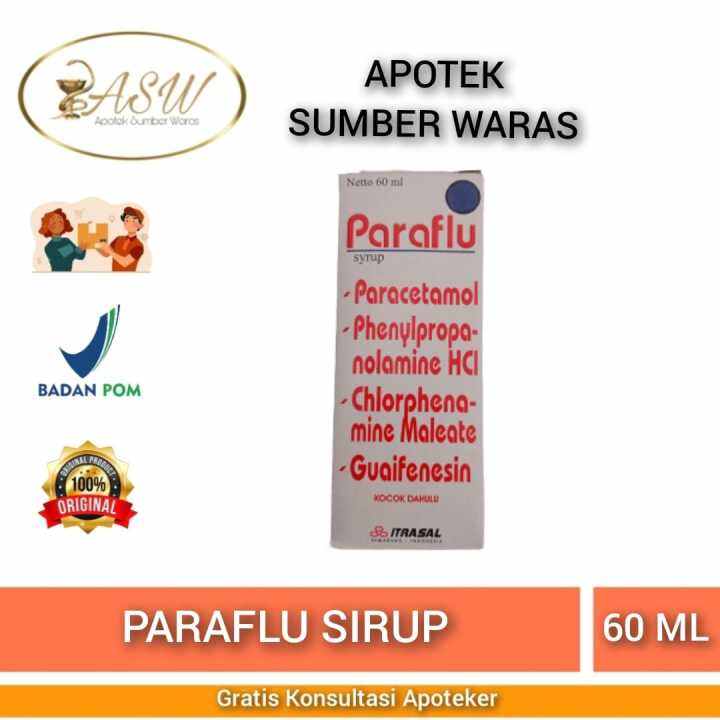 Paraflu Syrup 60ml/ Obat Batuk, Pilek & Flu | Lazada Indonesia