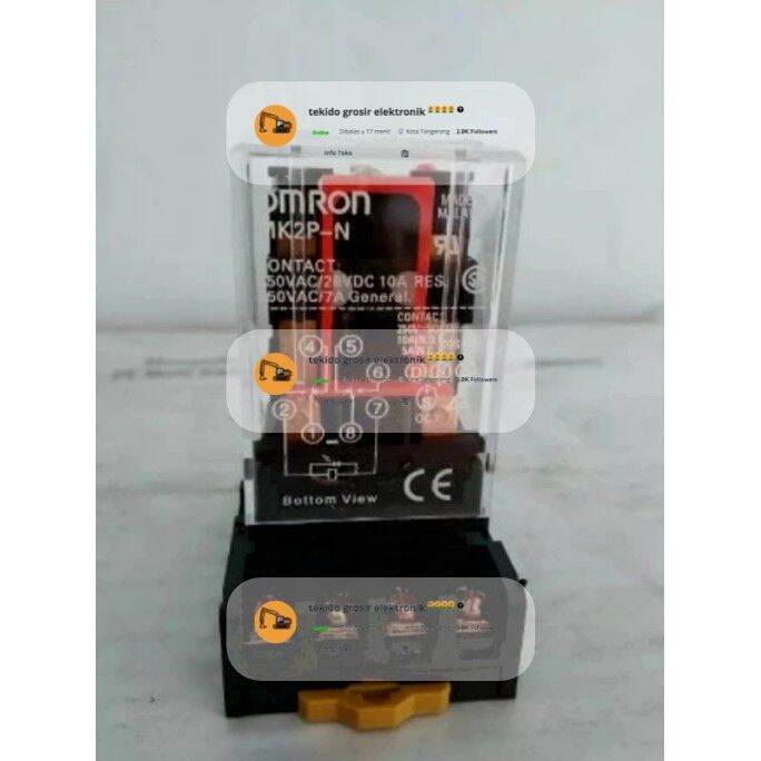 Relay socket - Relay AC 220V 10A 8P - Soket AC 8P | Lazada Indonesia