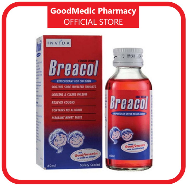 Breacol Cough Syrup for Children (60ml) Ubat Batuk Breacol untuk Kanak ...