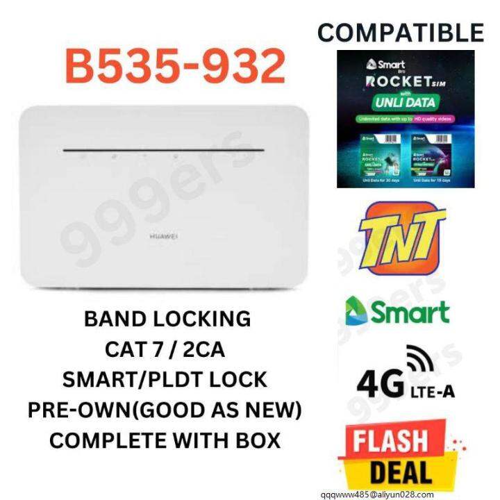 simcard Router modem HUAWEI B535-932 PREPAID WIFI (SMART LOCK GLOBE ...