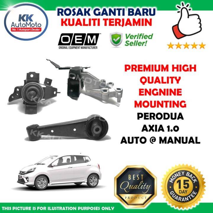 Perodua Axia 1.0 Auto @ Manual OEM Premium High Quality Engine Mounting ...