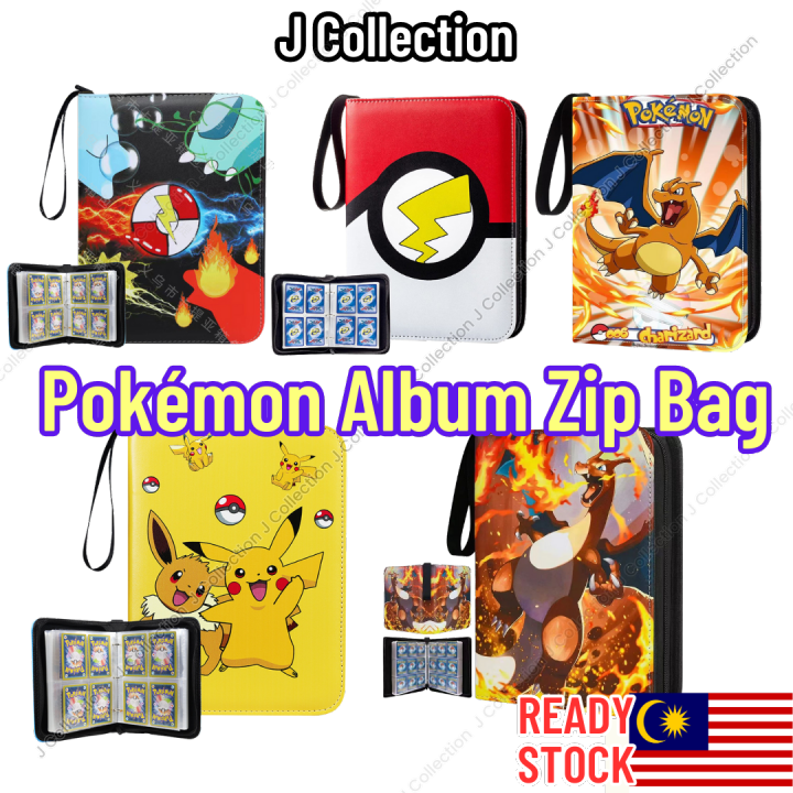 Pokemon Album Book 4 Pocket 400 Cards Big Size Album Pokemon PU Leather ...