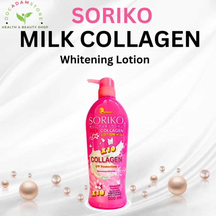 Soriko Milk Collagen Lotion SPF 50++ 500ml from Thailand | Lazada PH