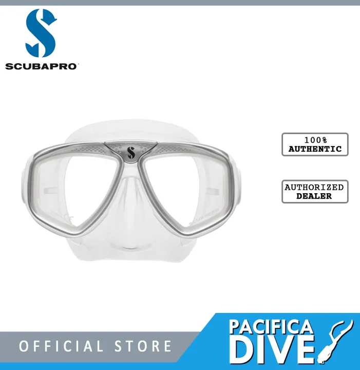 SCUBAPRO, Zoom Dive Mask, White/Silver | Lazada PH