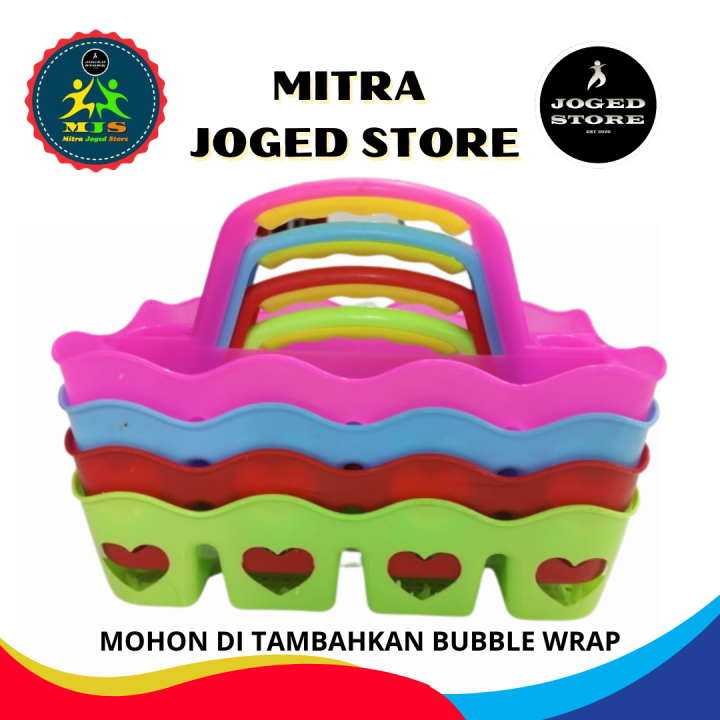RAK AQUA 8 LUBANG | RAK MINUMAN PLASTIK | TEMPAT SAJI MINUMAN | Lazada ...